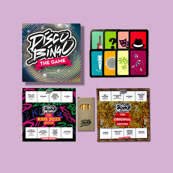 Disco Bingo The Game - Partyspel - Muziekbingo - Popquiz - Pubquiz