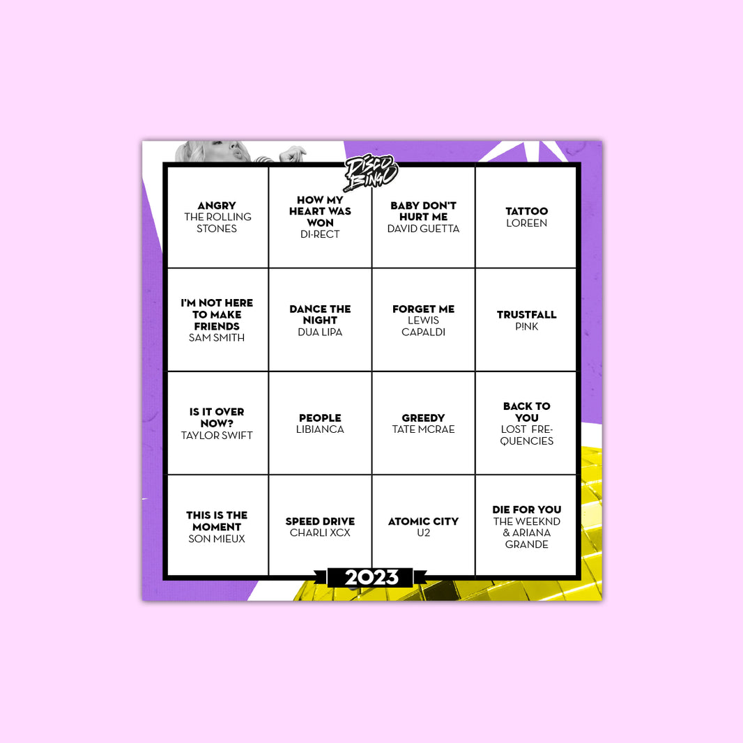 Disco Bingo The Game - Partyspel - Muziekbingo - Popquiz - Pubquiz