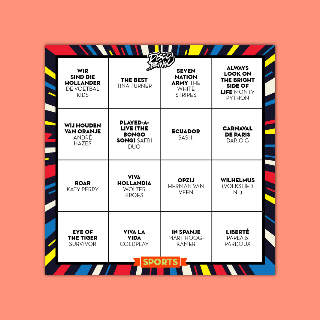 Disco Bingo The Game - Partyspel - Muziekbingo - Popquiz - Pubquiz